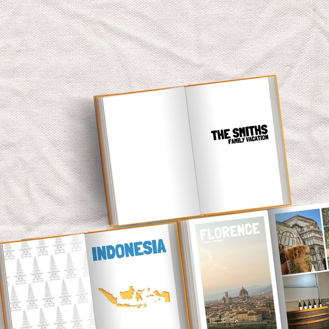 INDONESIA Travel Photo Book Template | Decorative Coffee Table Book ...