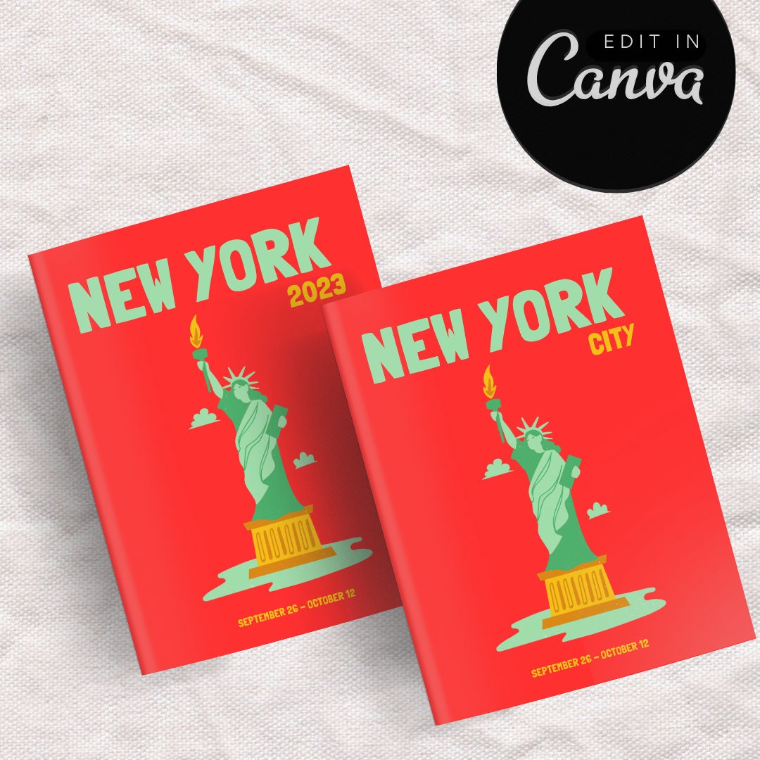 NEW YORK Travel Photo Book Template | Decorative Coffee Table Book ...
