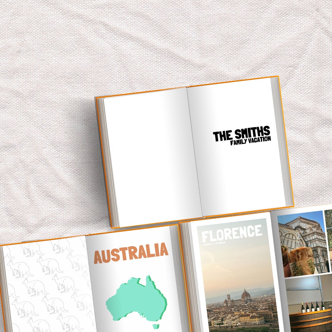 AUSTRALIA Travel Photo Book Template | Decorative Coffee Table Book ...