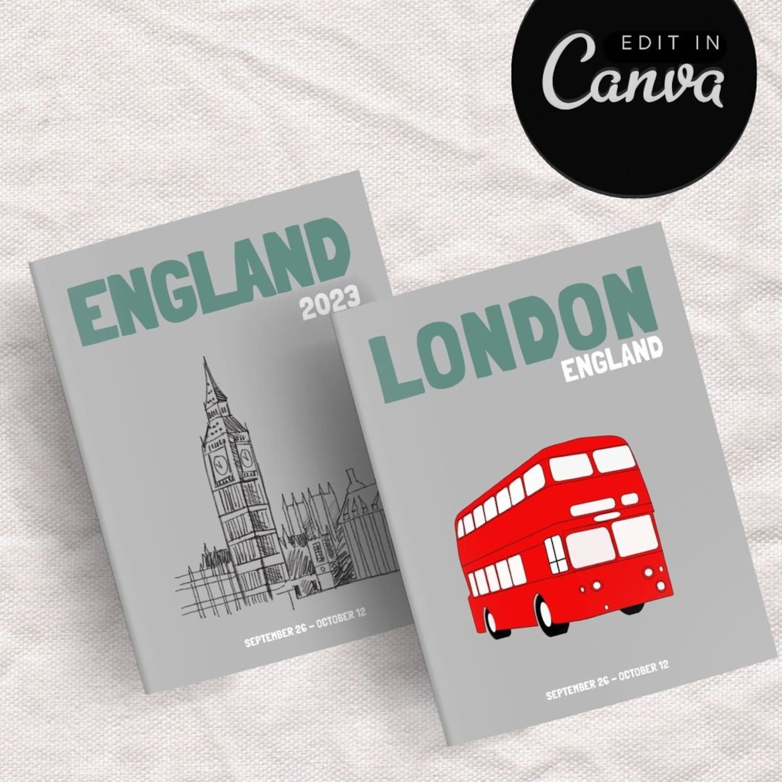 ENGLAND Travel Photo Book Template | Decorative Coffee Table Book ...
