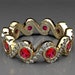 Ruby Waves Diamond and Ruby Eternity Band - Etsy