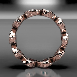 Ruby Waves Diamond and Ruby Eternity Band - Etsy