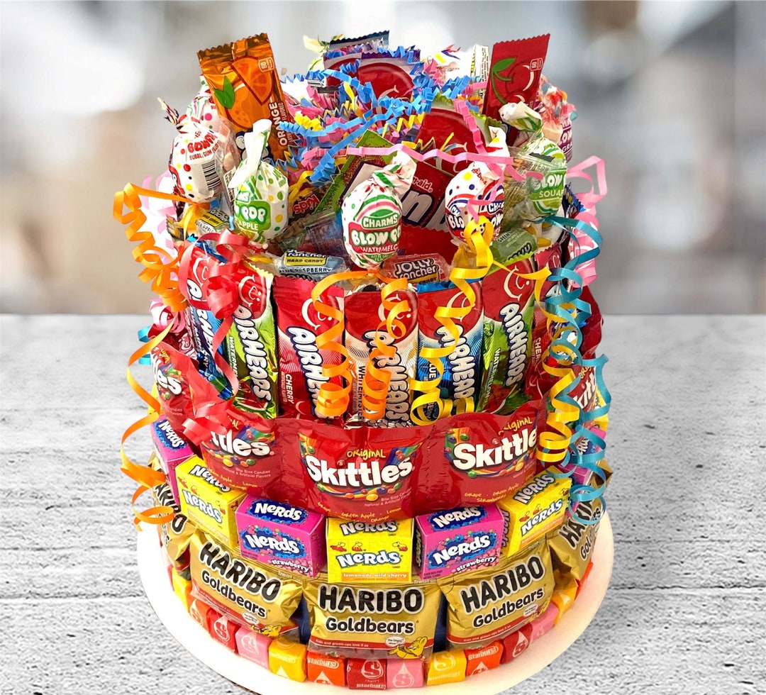 Bolo Candy Galore Candy - Grande - Etsy Portugal