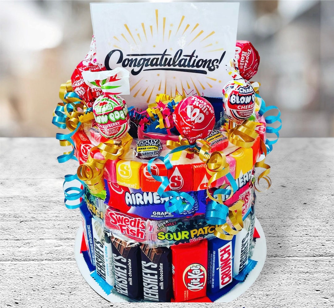 Congratulations Candy Cake/ Celebration / Milestone / Candy Gift Small ...