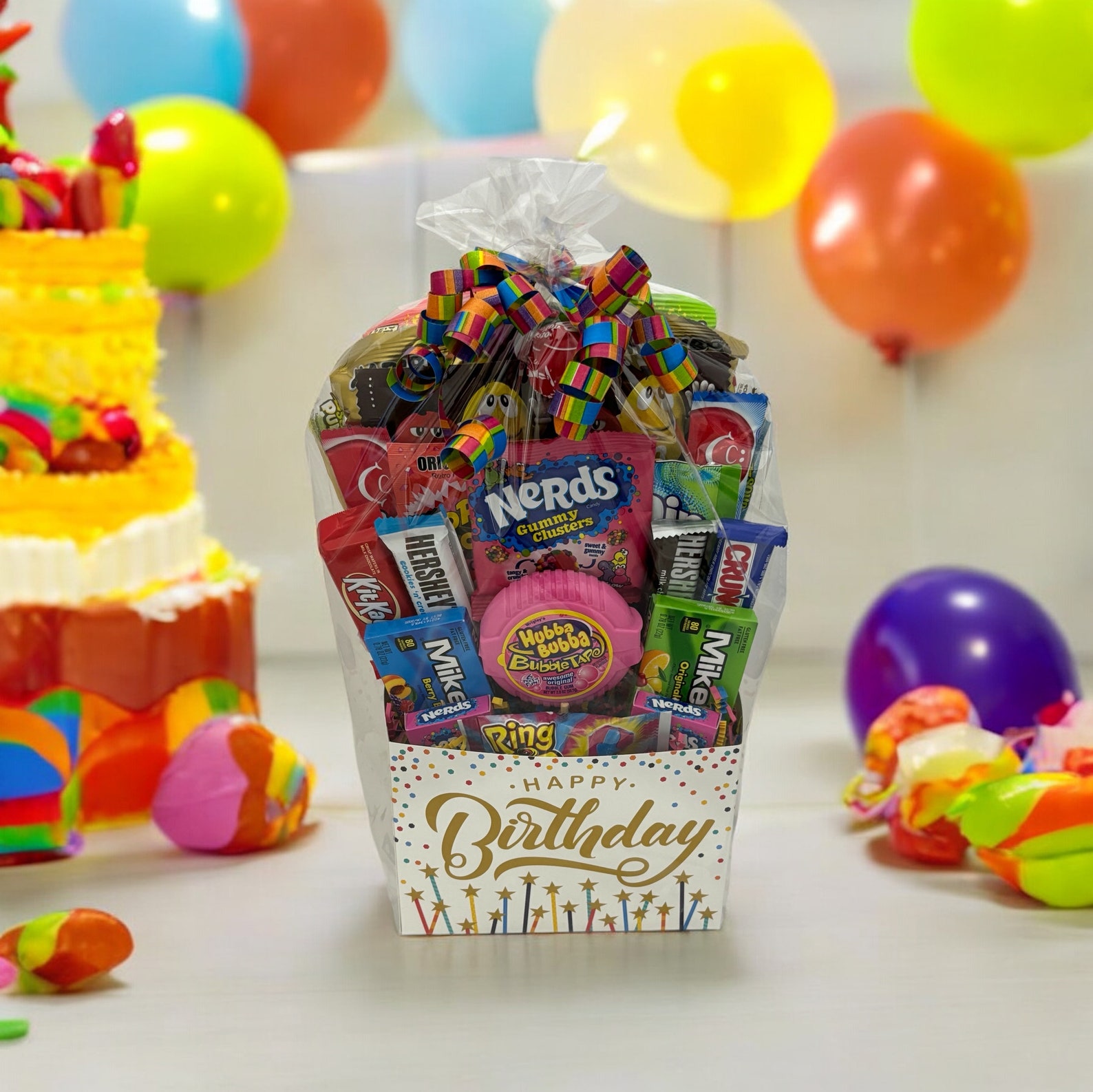 Happy Birthday Candy Bouquet Box - Etsy