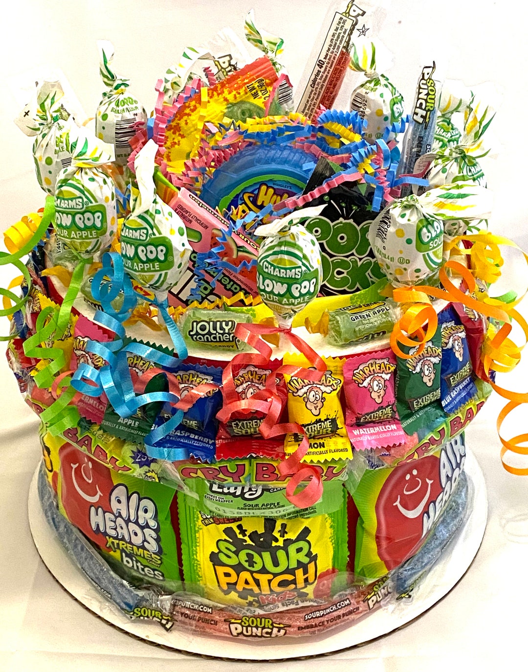 Pucker up All Sour Candy Cake Medium - Etsy