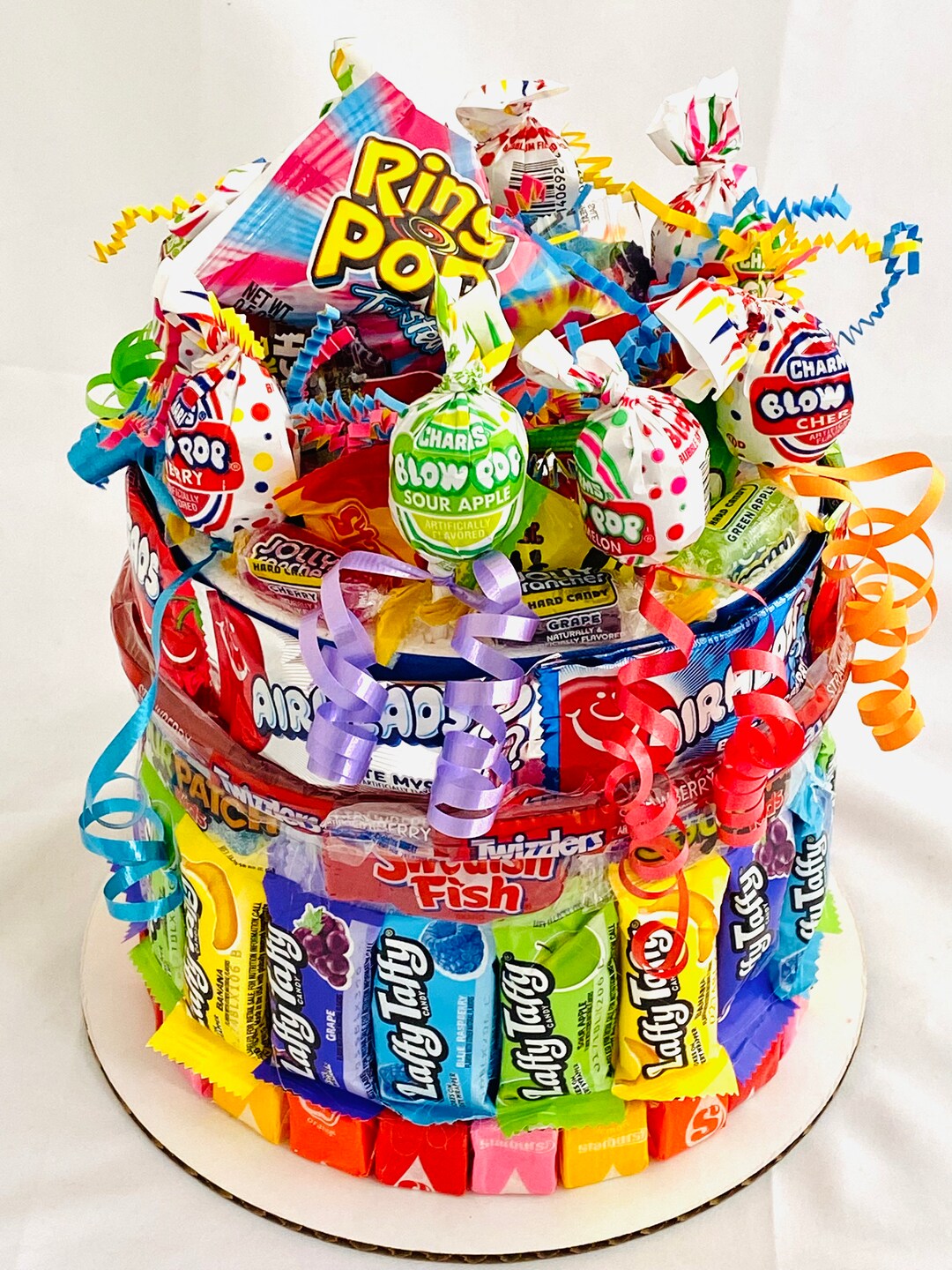 Rainbow Fun Candy Cake small - Etsy