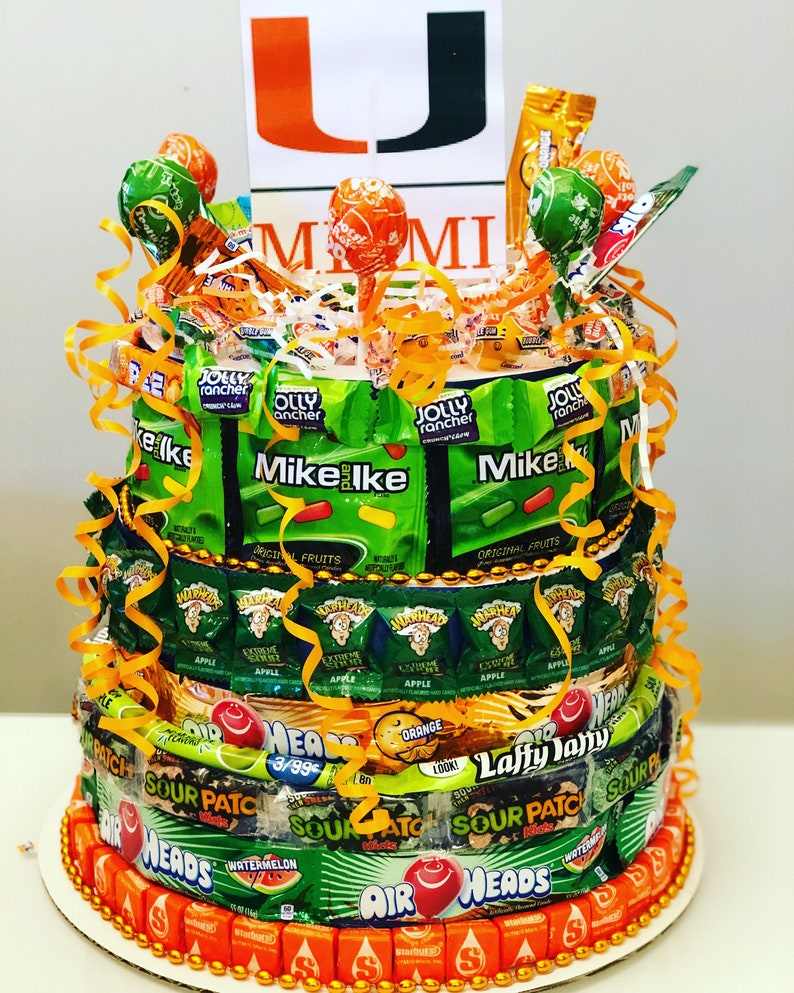 College Acceptance / Graduation Candy Cake Any School - Etsy