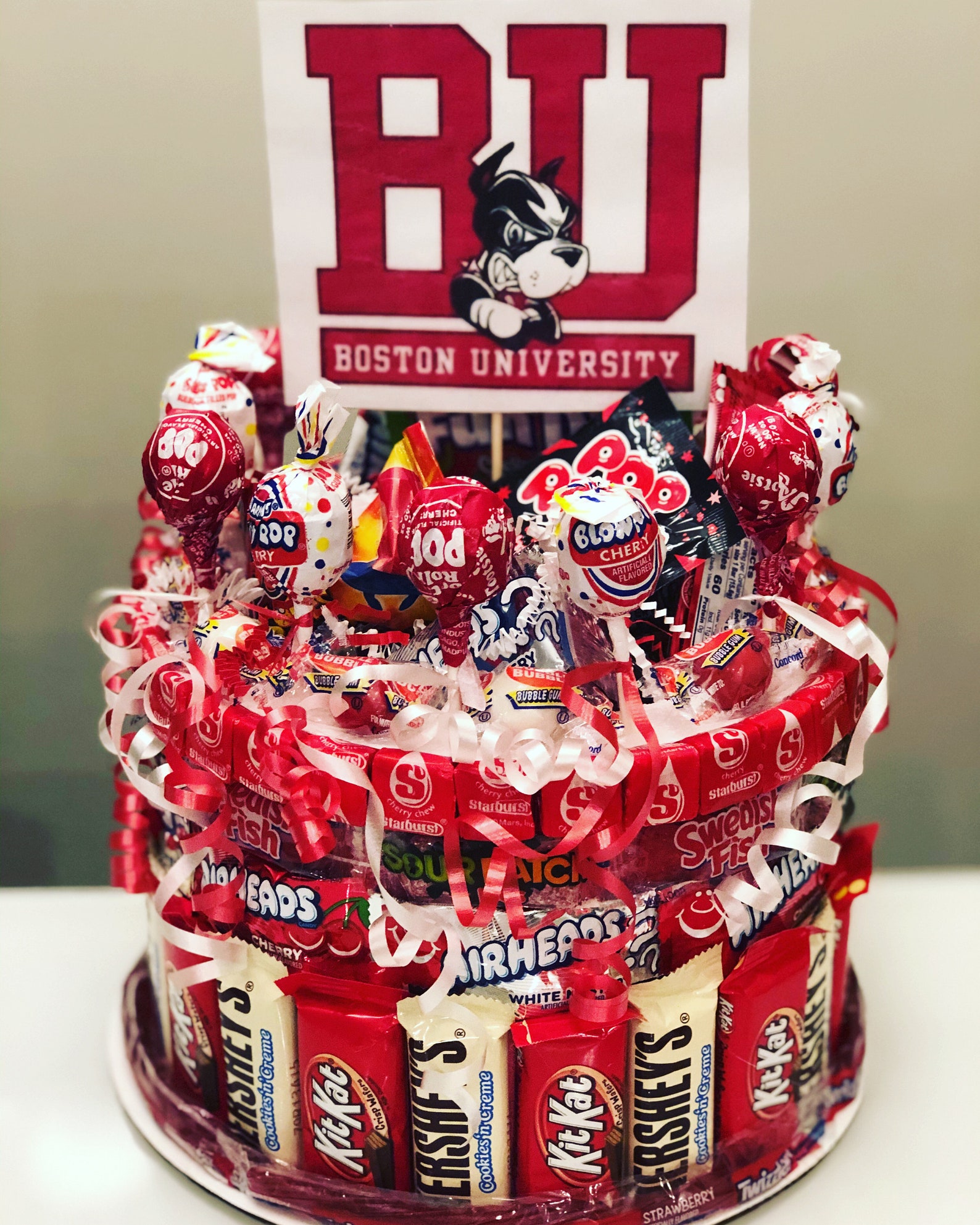 College Acceptance/graduation any School Candy Cake Medium - Etsy