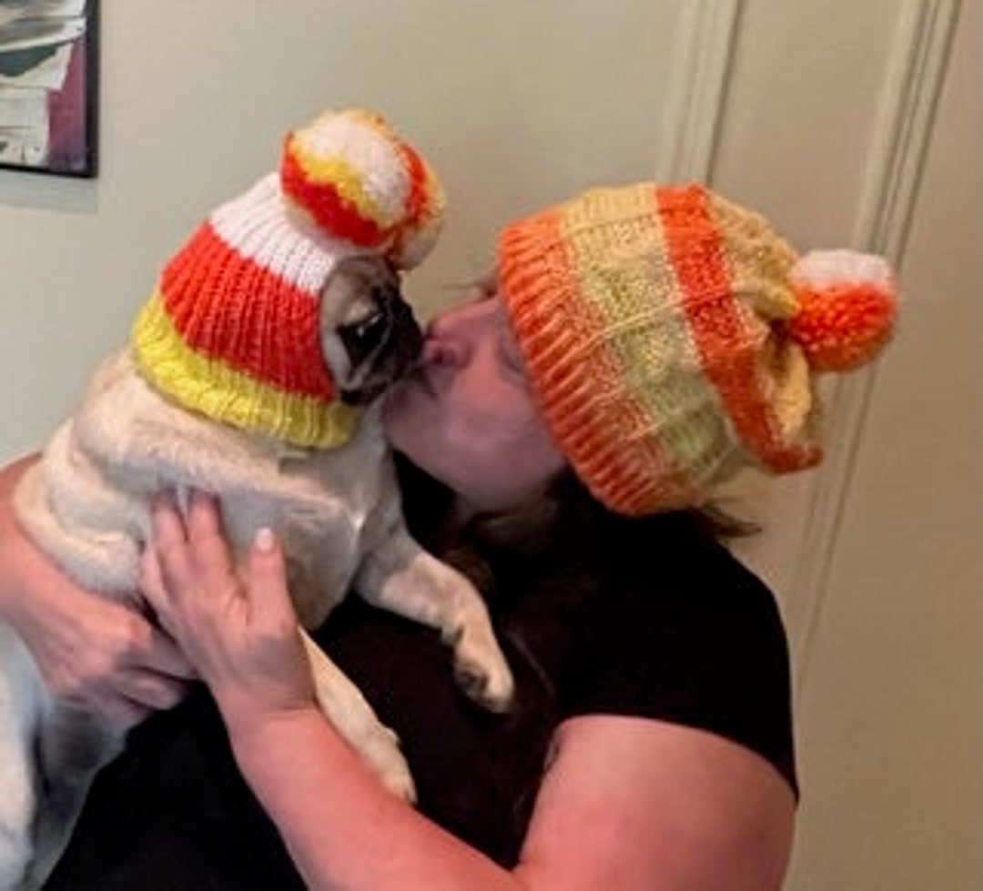 Human Hat Candy Corn Halloween Fall / Matching Dog Snood Available / 2 ...
