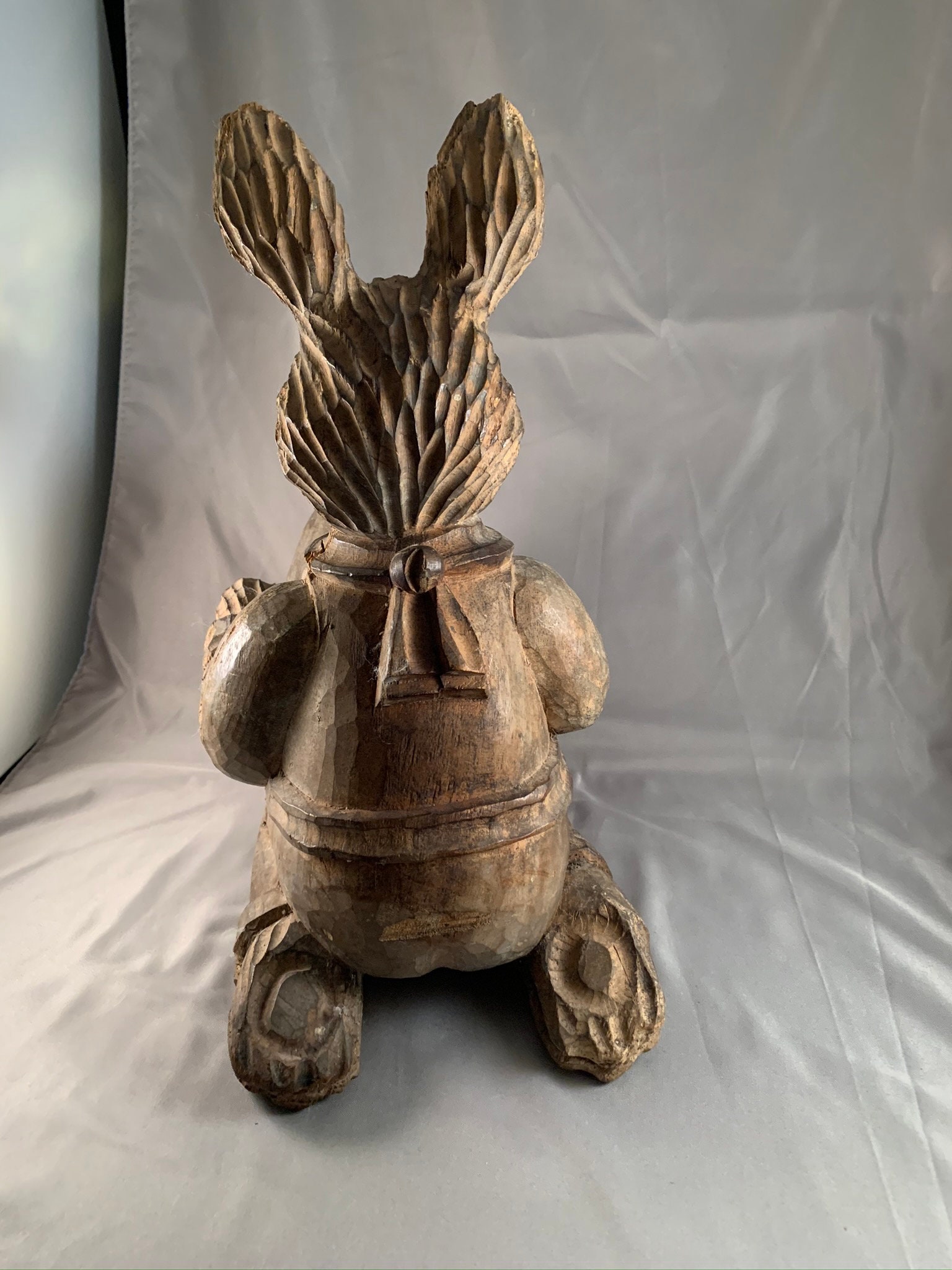 Hand Carved Wooden Easter Bunny Mold sculpture - Etsy