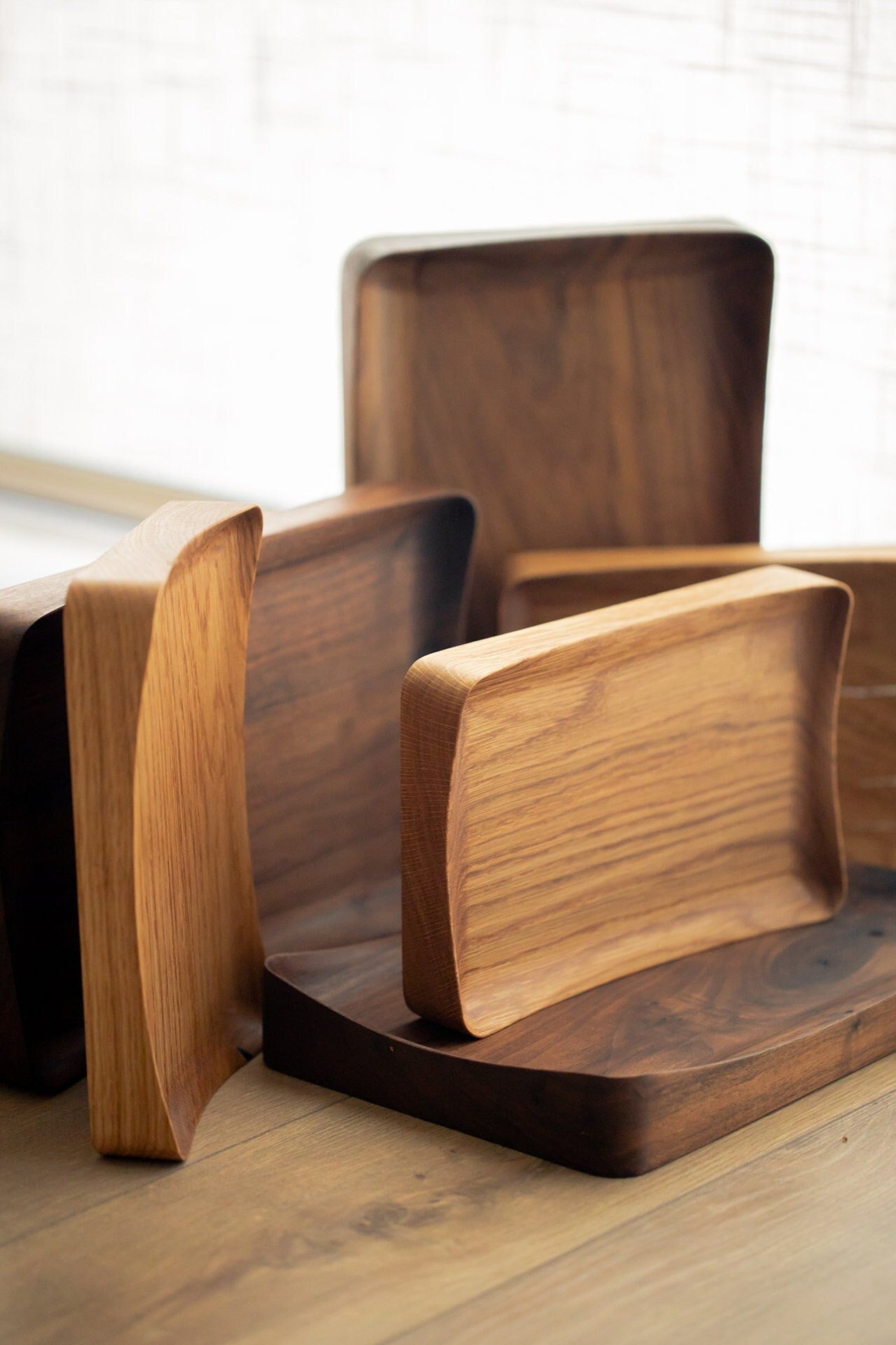 Orgo Valet Tray / Walnut / White Oak / Catchall Decorative - Etsy