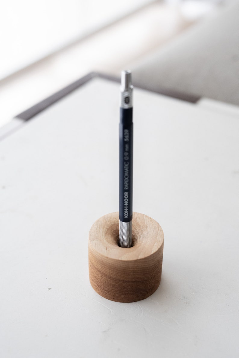 Puls Pencil Holder / Walnut / Pecan / White Oak / - Etsy