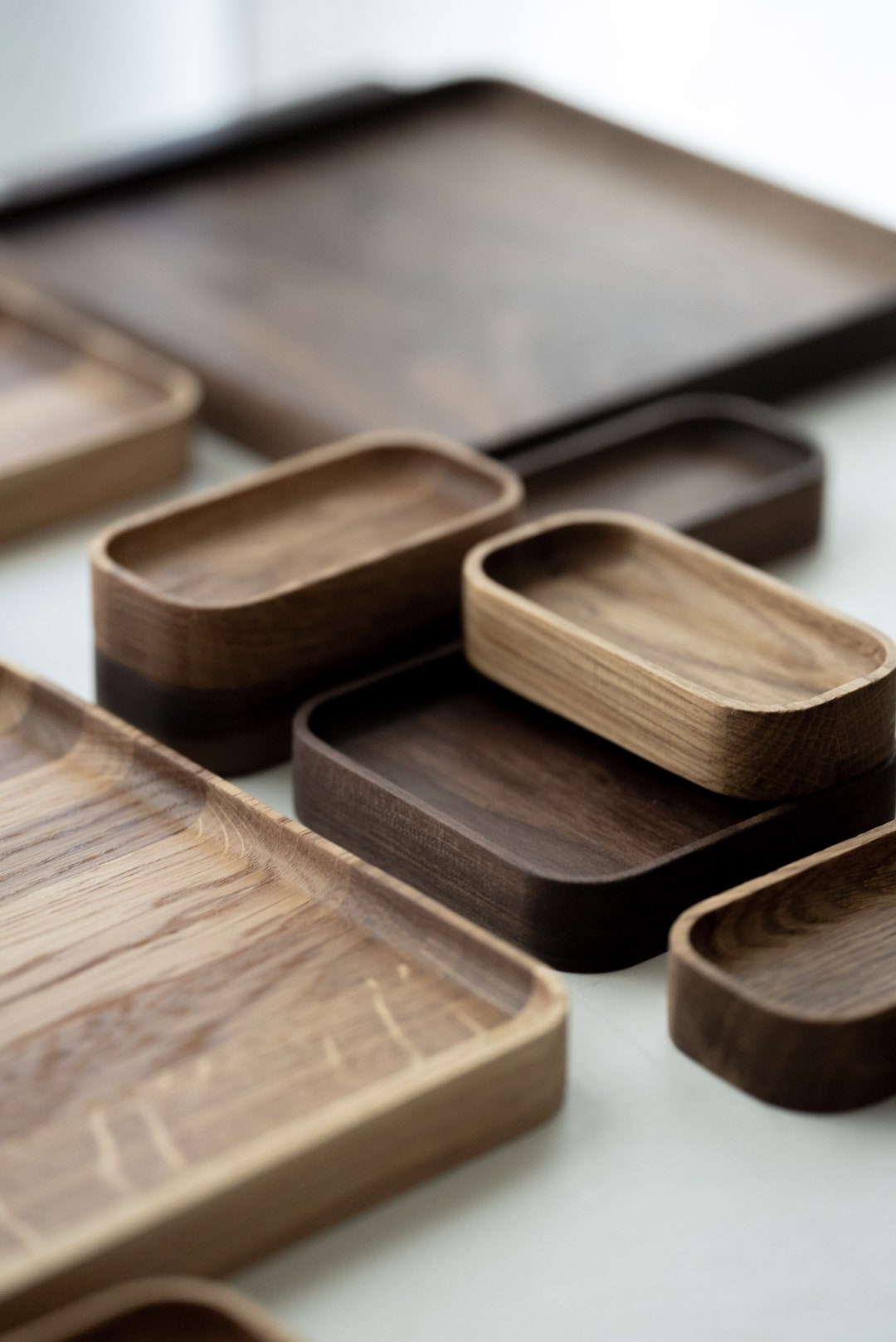 MØD Desk Tray : Set / Modular Desk Tray / Walnut / White Oak / - Etsy