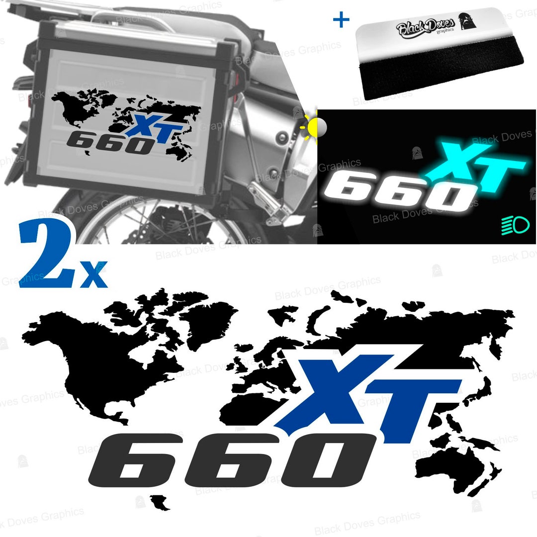 2pcs Compatible Stickers for Yamaha XT 660 Hold TOURATECH and GIVI ...