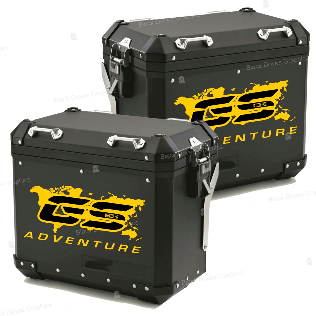 Set of Stickers for ALLU Side Cases Compatible With BMW 40 Years GS ...