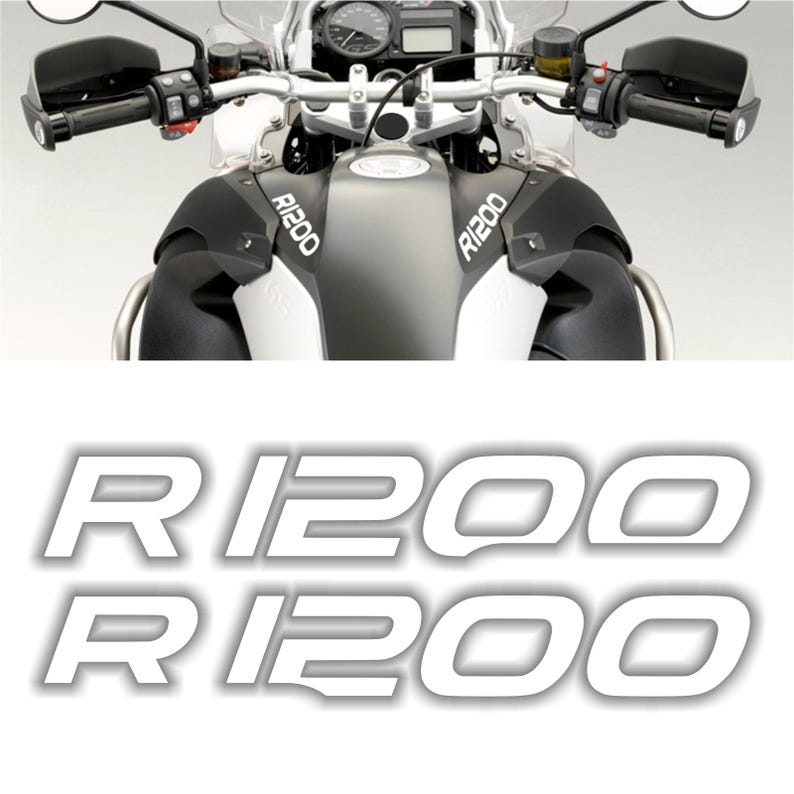N.2 Stickers Compatible With BMW R1200 GS Adventure (2006–2013) & R1200 ...
