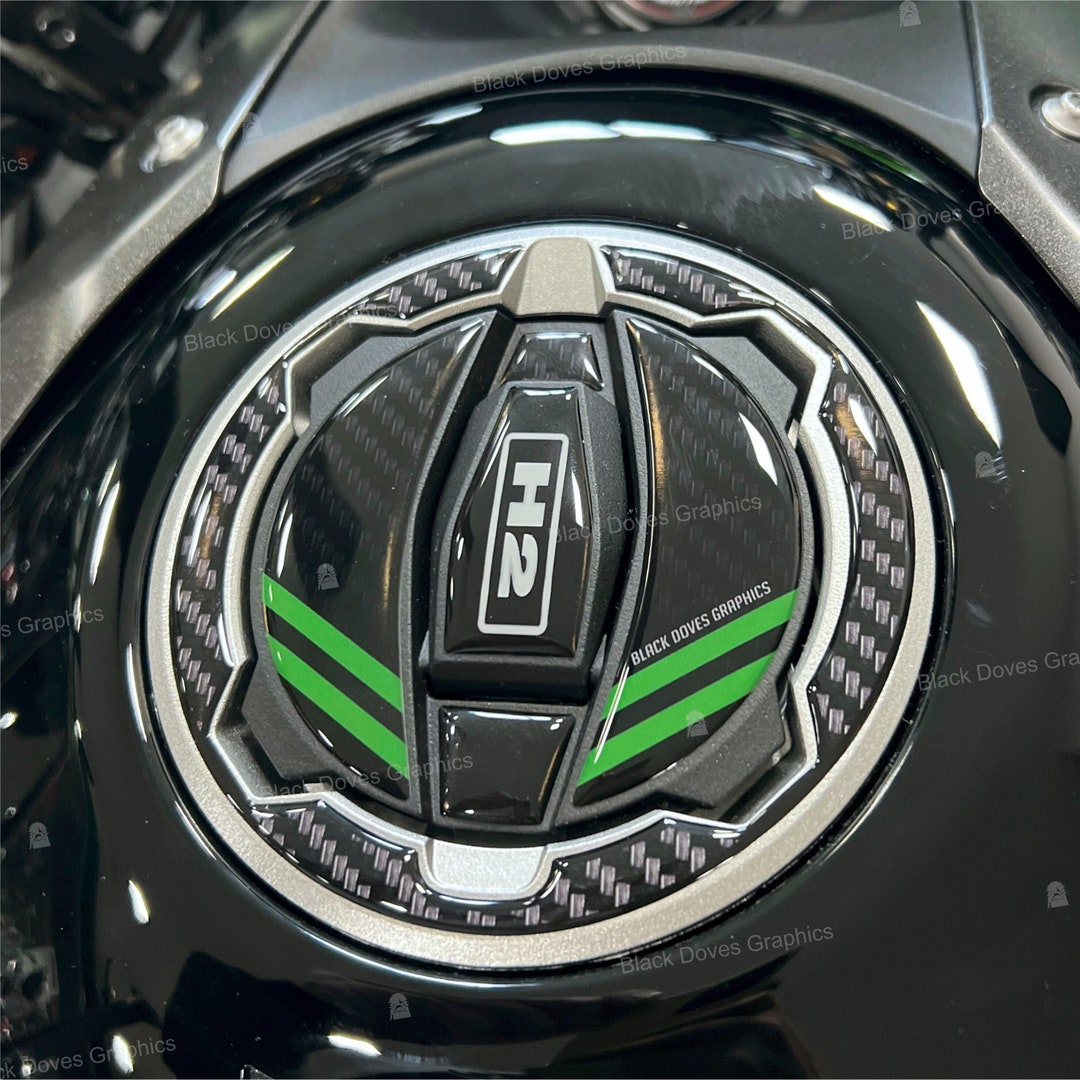3D Hars Stickers Tankdop Bescherming Compatibel met KAWASAKI Z H2 SE ...