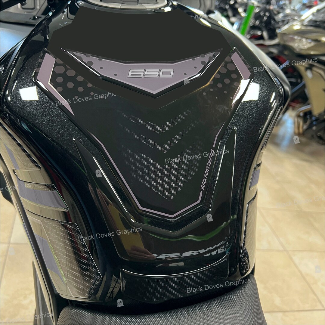 Tank Pad 3D Tank Protection Sticker Compatible With Kawasaki Versys 650 ...