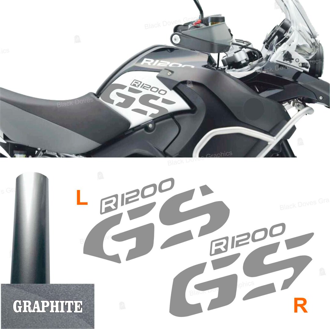N.2 GS Tank Side Stickers Compatible With BMW R1200 GS Adventure (2006 ...