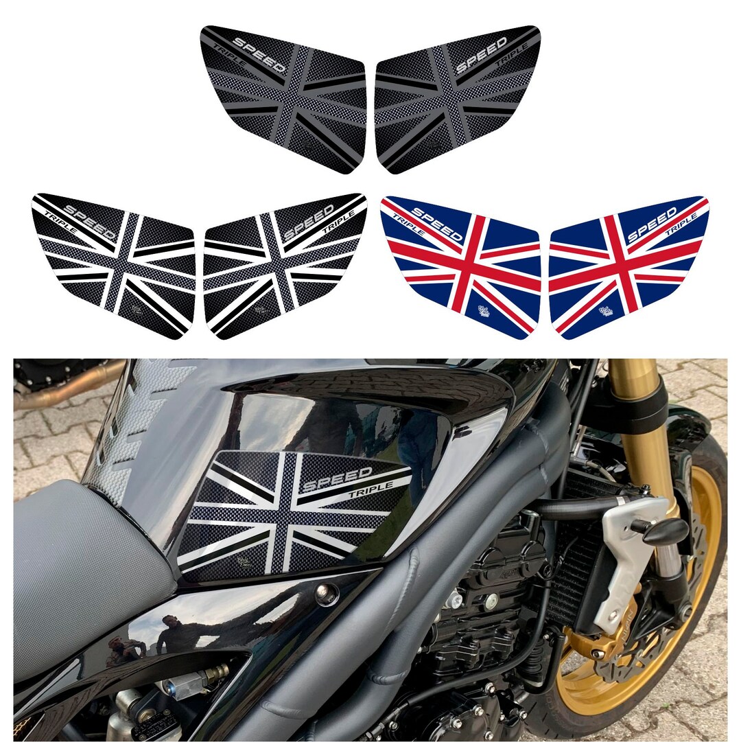 3D Resin Stickers Protection Tank Sides Compatible With Triumph Speed ...