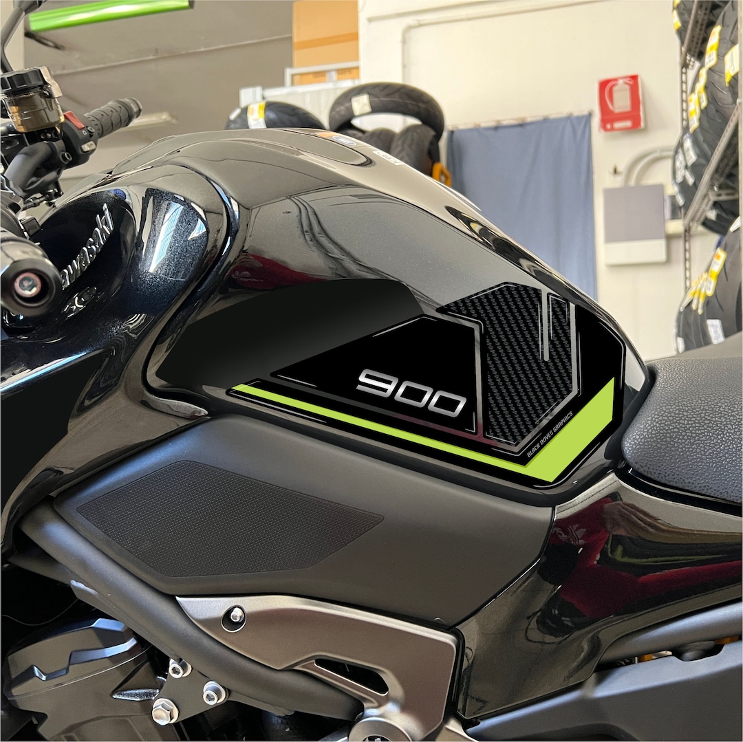 3D Resin Stickers Tank Side Protections Compatible With KAWASAKI Z900 ...