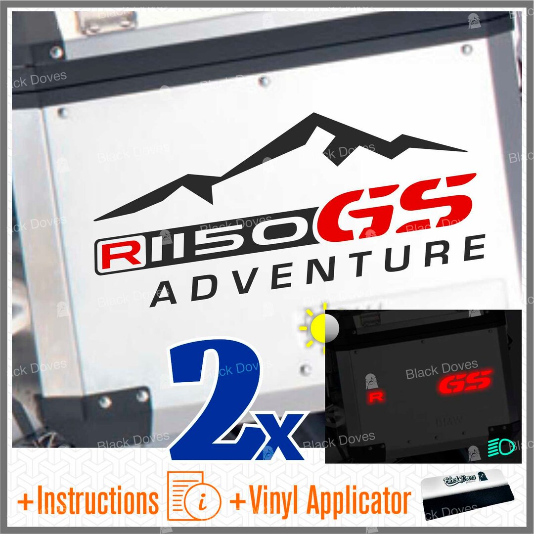 Set of 2 Stickers Compatible With BMW R 1150 GS Adventure Side Cases ...
