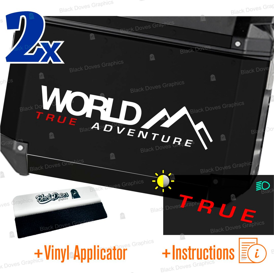 2pz Universal Grey WORLD Tru ADVENTURE Stickers Compatible With ALLU ...