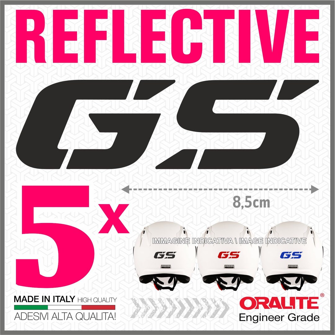 5x GS REFLECTIVE Stickers Autocollant Stickers R1200 1150 F800 F650 ...