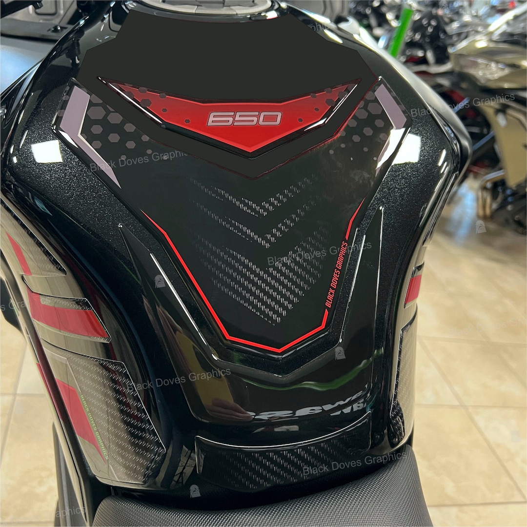 Tank Pad 3D Tank Protection Sticker Compatible With Kawasaki Versys 650 ...