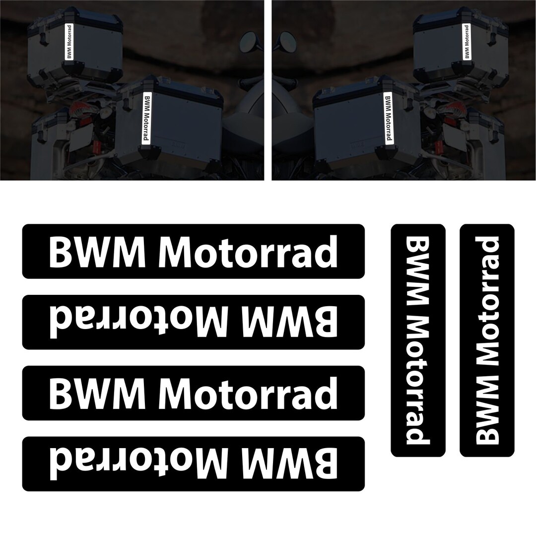 6pcs Reflective Stickers Compatible With ALLU Panniers of Moto BMW ...