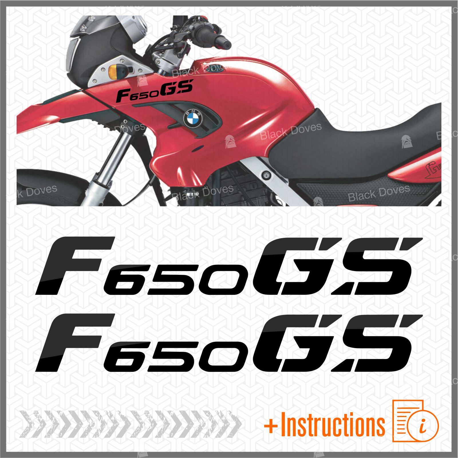 2x F650GS BMW Stickers Stickers Pegatina Autocollant AUFKLEBER - Etsy UK