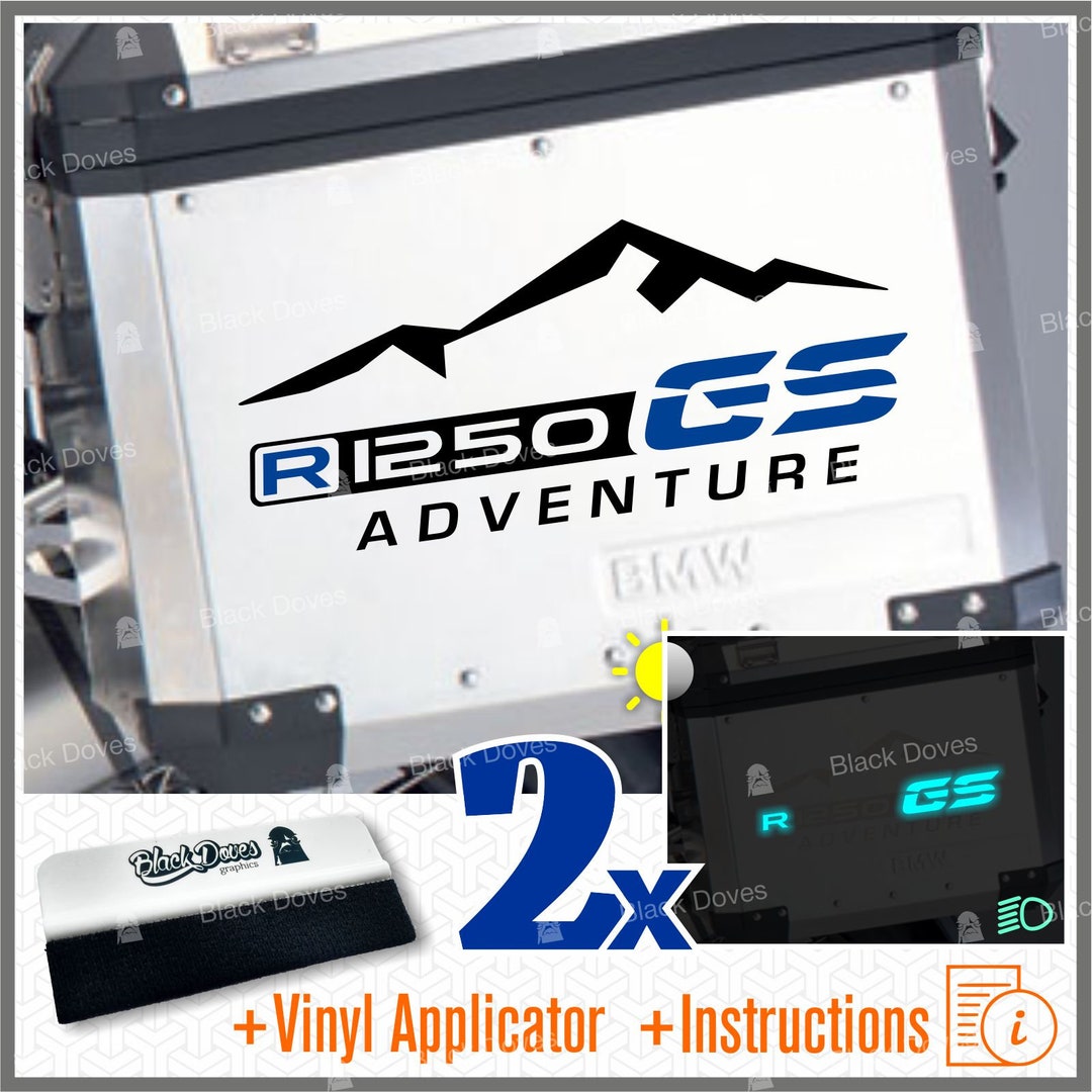 Set of 2 R1250GS Adventure Dual-color Stickers Compatible With BMW R ...