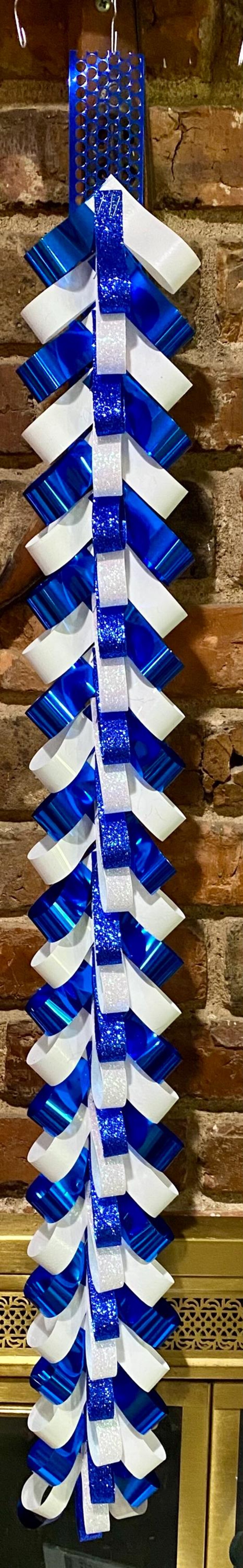 Custom Blue and White 36” Teardrop Chain Ribbons for Homecoming Mums - Etsy