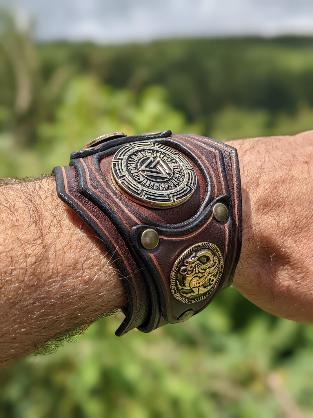 Biker Viking Strength Bracelet Ragnar Model - Etsy