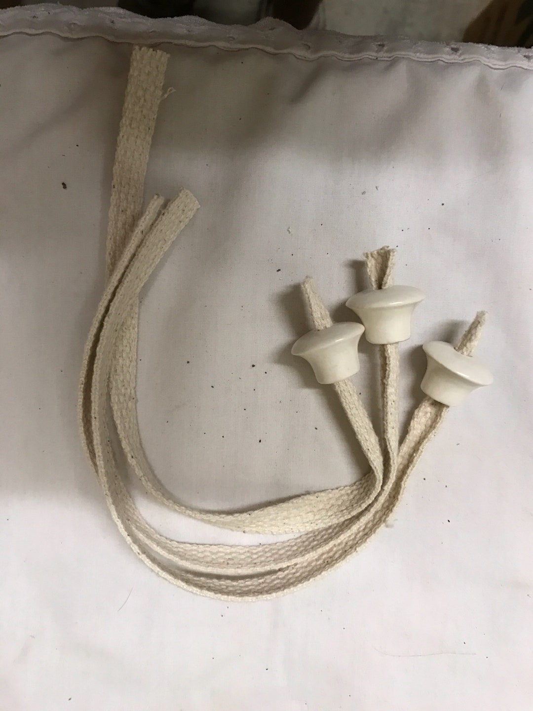 3 Ceramic Wick Holders 5/8 White Matte Oil Lamp Wine Bottle These Fit ...