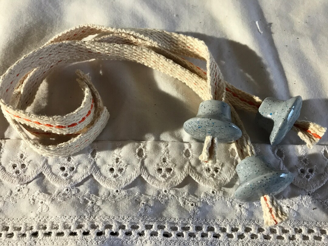 3 Ceramic Wick Holders 3/4 Slate Grey River Rock Oil Lamp Bottle Fits ...