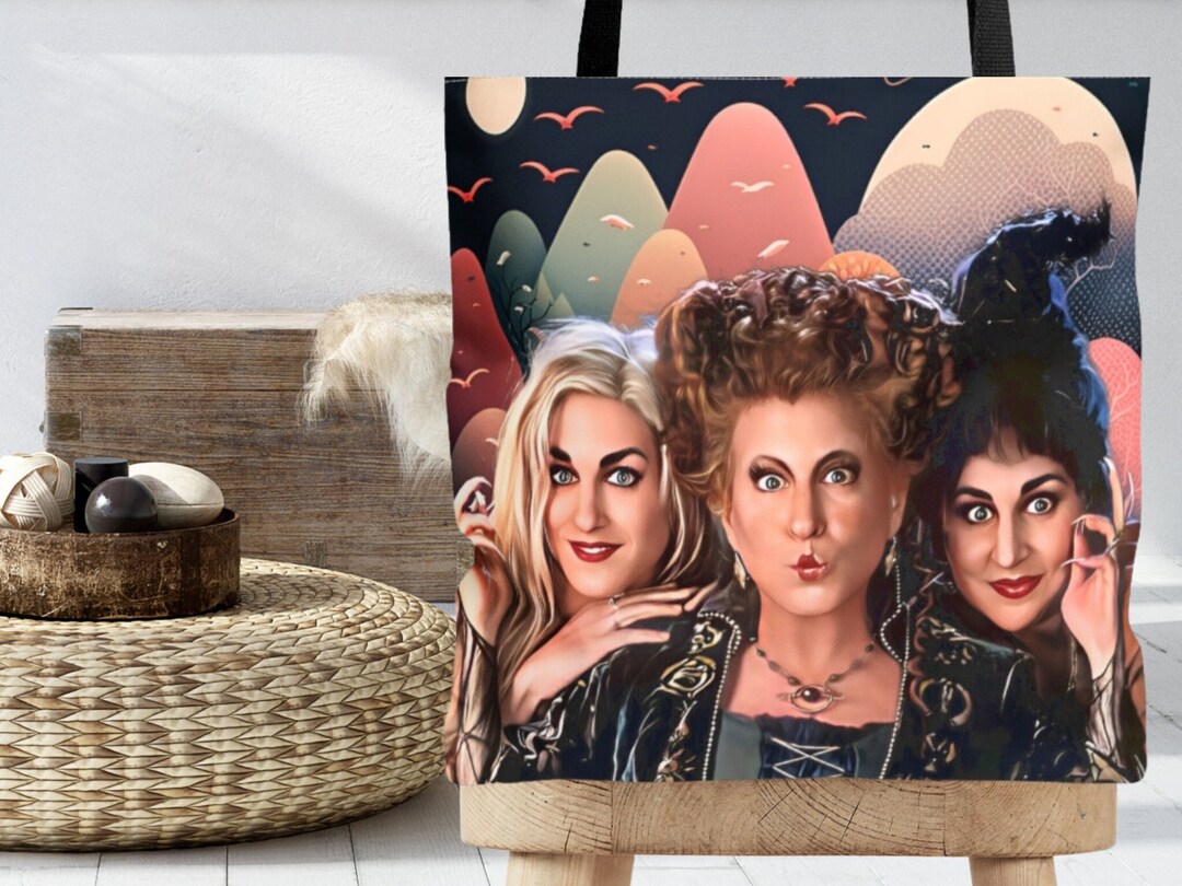 Hocus Pocus Inspired Artwork Tote Bag, 3 Different Sizes of Halloween ...