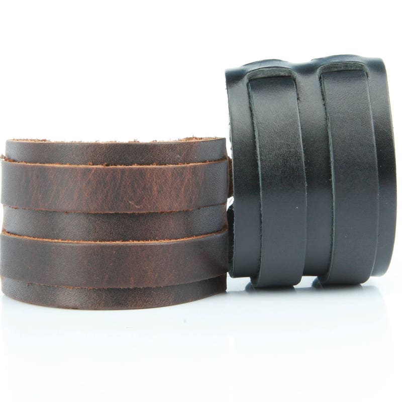 Leather Wrist Cuff - Etsy