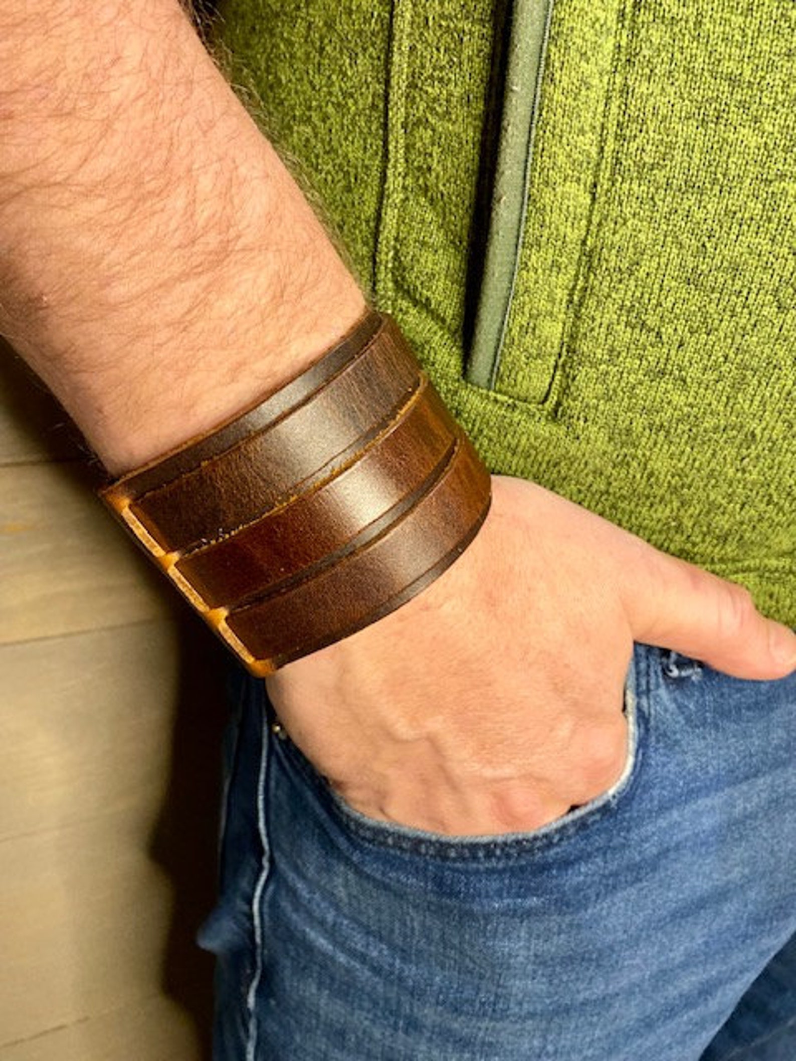 Rebel Rocker Style Extra Wide Punk Leather Cuff Bikers - Etsy