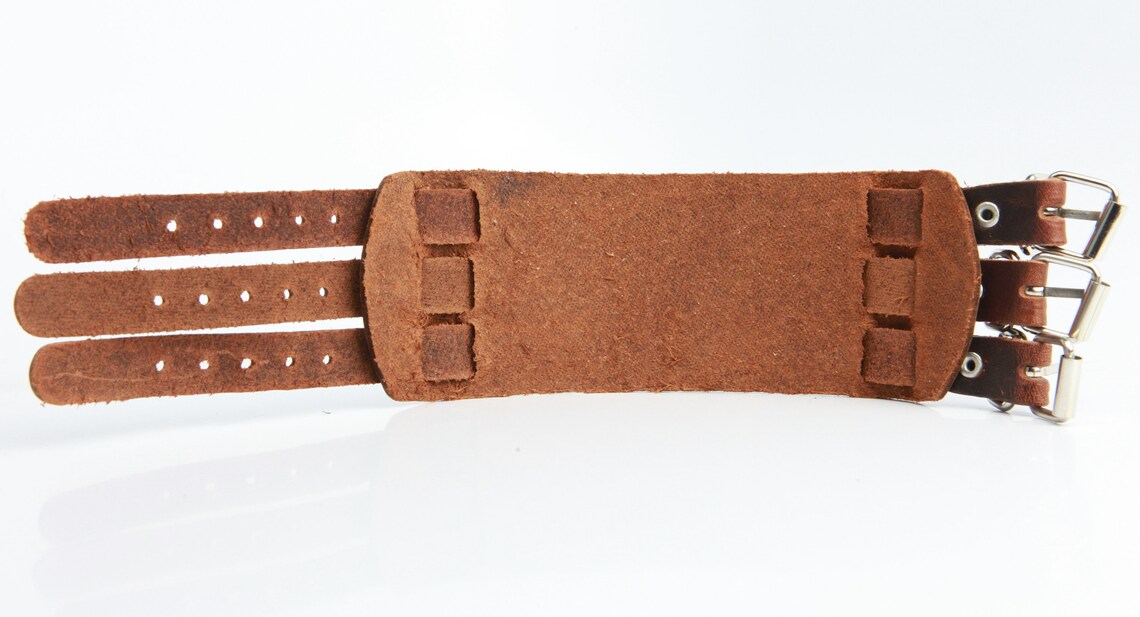 Rebel Rocker Style Extra Wide Punk Leather Cuff Bikers - Etsy