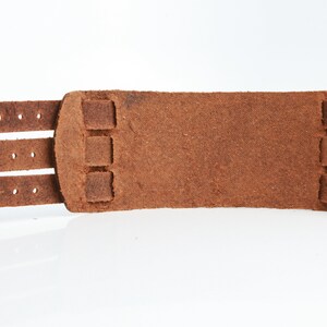 Rebel Rocker Style Extra Wide Punk Leather Cuff Bikers Wristband for ...