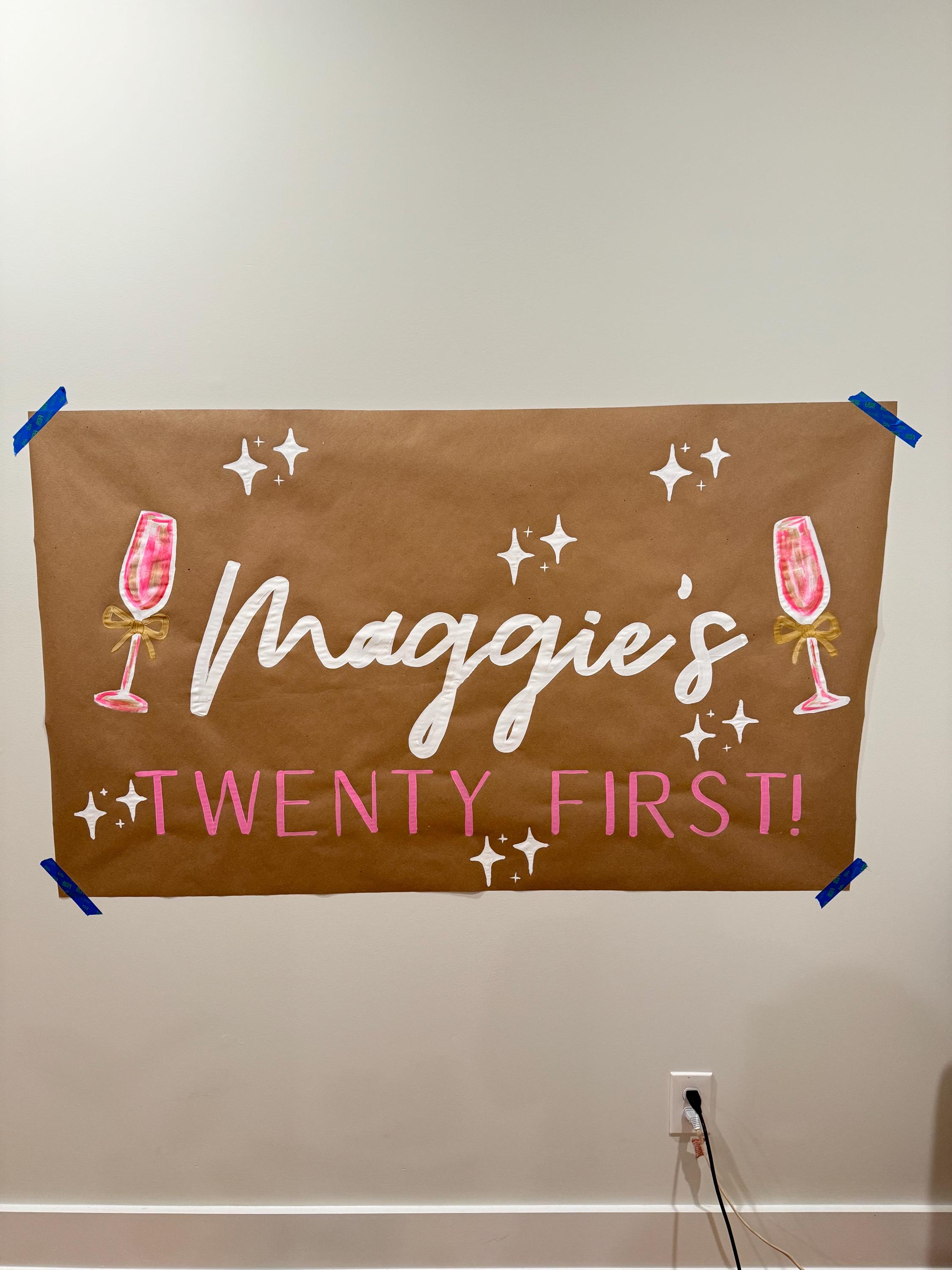 Birthday Banner! Brown Paper Banner With Any Design! - Etsy