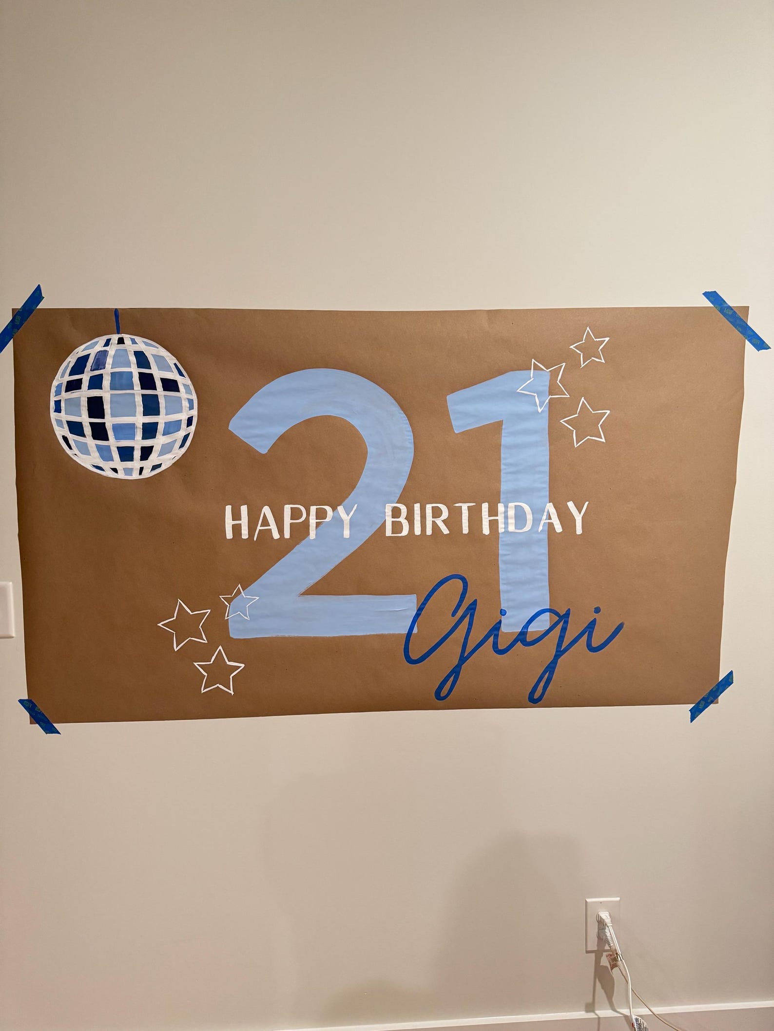 Birthday Banner! Brown Paper Banner With Any Design! - Etsy