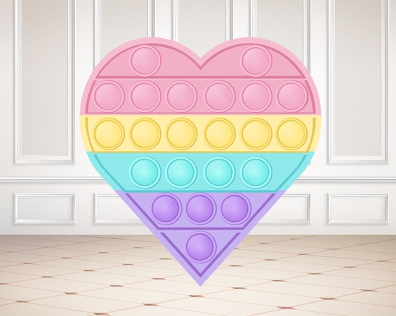 Heart Popit / Pop It Prop / Pop It Standee / Homeschool Décor - Etsy