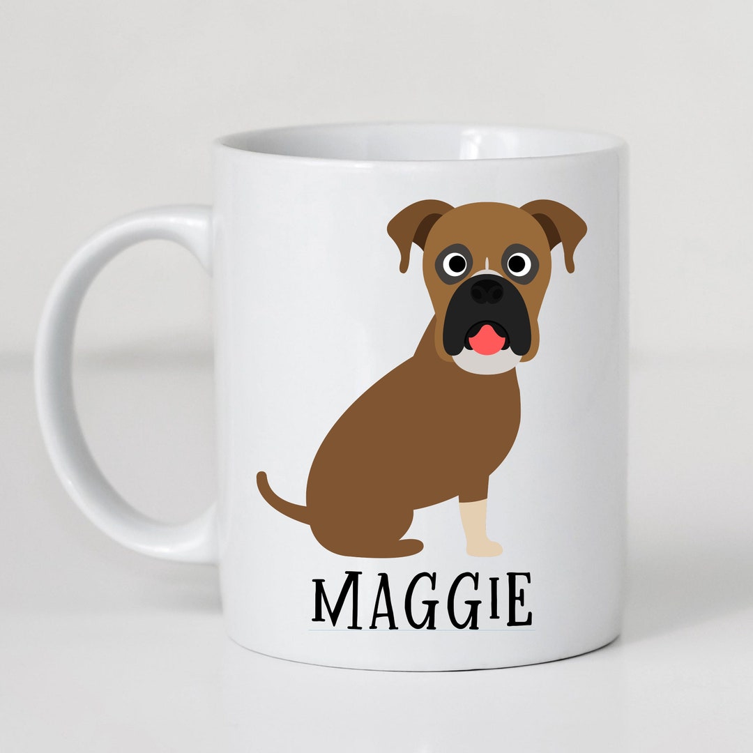 Boxer Coffee Mug Boxer Mug Dog Mug Mother's Day - Etsy