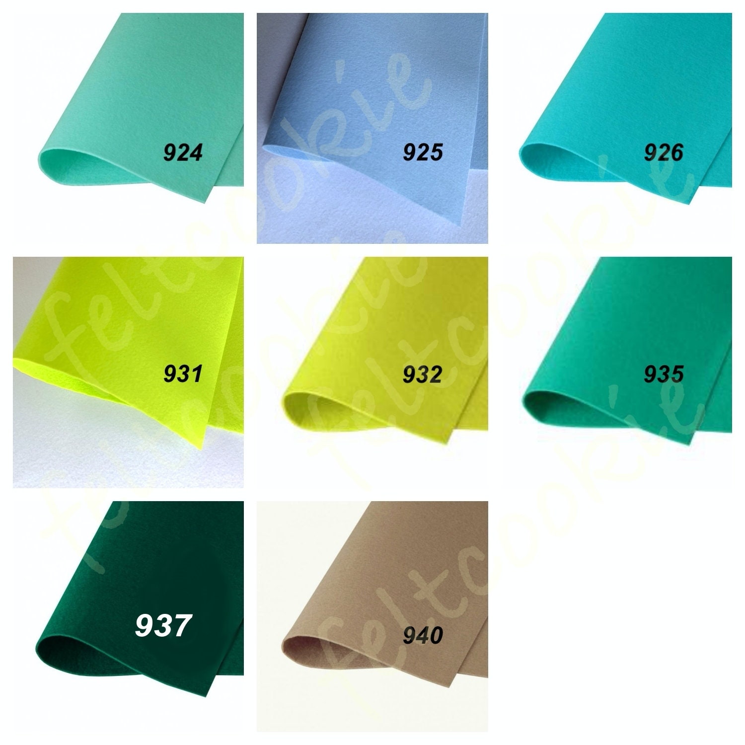 Stiffened Hard Felt 1.2 Mm Thickness Craft Felt Various Colors | Etsy