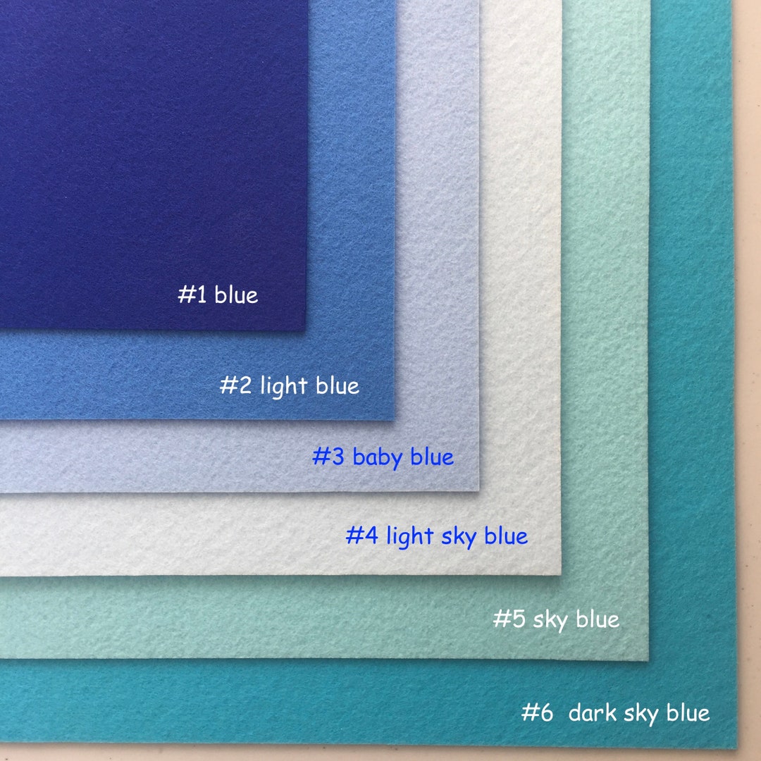 Stiffened Hard Felt 1.2 Mm Thickness Craft Felt Various Colors Stiff ...