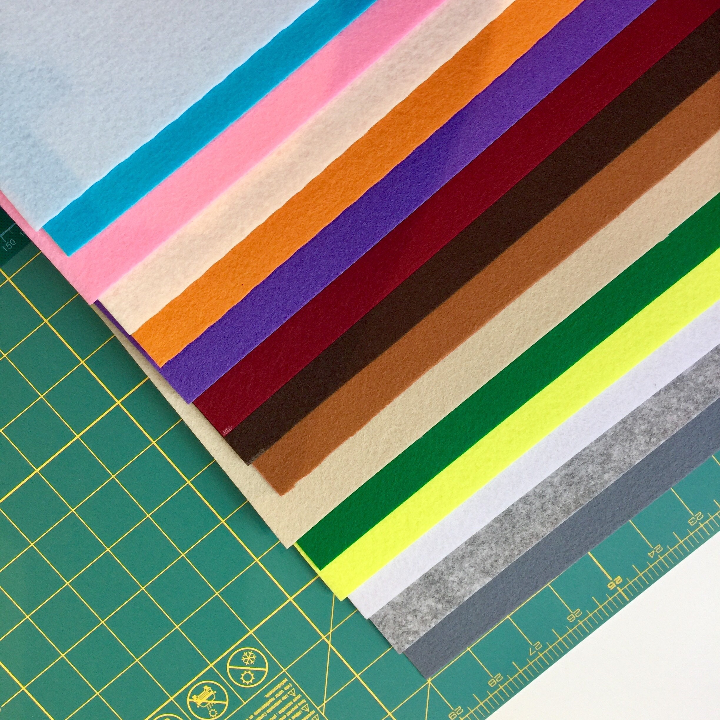 Felt Stiffened Hard 15 Pc Set Felt 1.2 Mm Thickness Various | Etsy