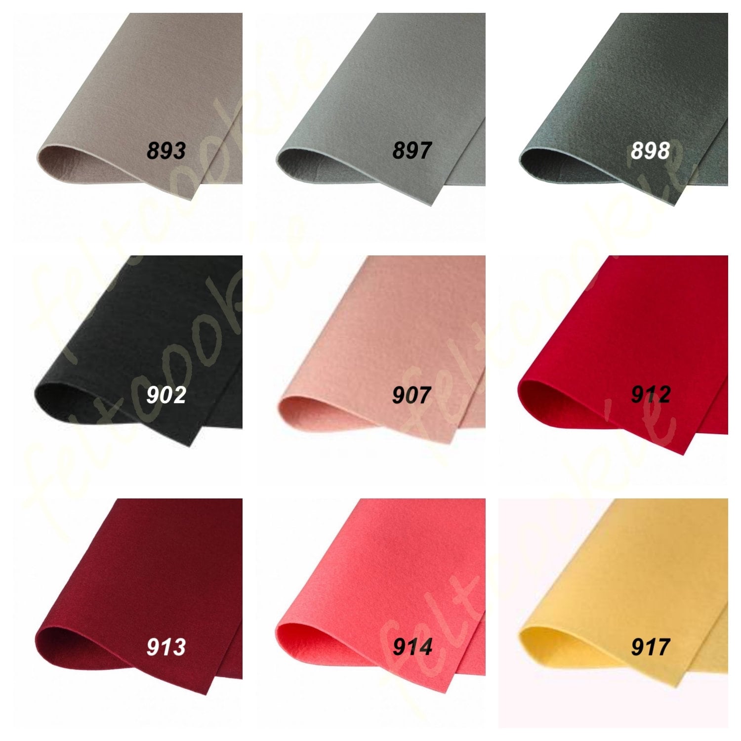 Stiffened Hard Felt 1.2 Mm Thickness Craft Felt Various Colors | Etsy